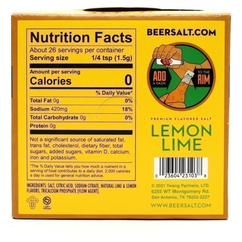 Twang Lemon Lime Beer Salt > TexasFood.com